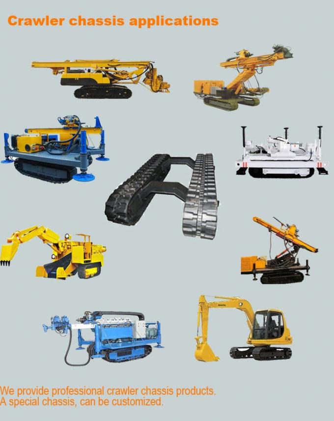 Steel Undercarriage track assembly Steel crawler chassis For Crawler ...